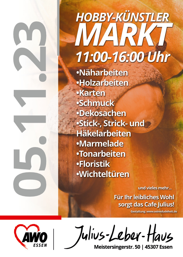 Hobbykünstlermarkt im 'Julius' - AWO Essen