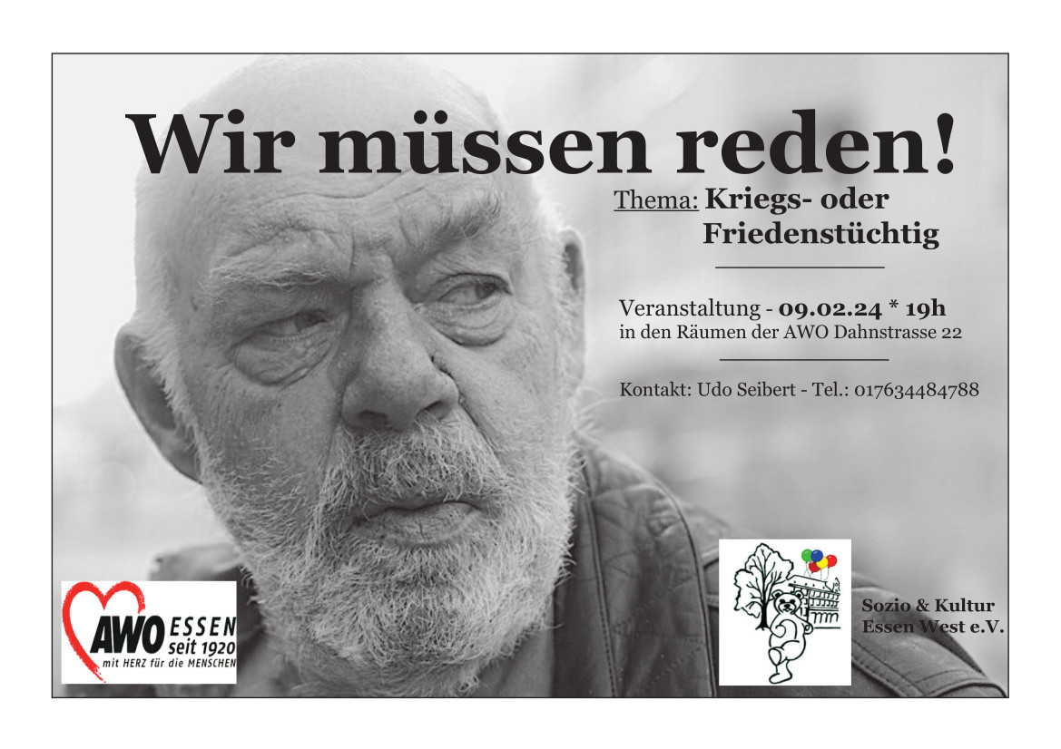 Gesprächsreihe „Wir müssen reden!“ bei der AWO Frohnhausen - AWO Essen